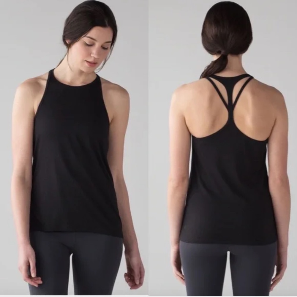 Lululemon Trapeze Racerback Black - Gem